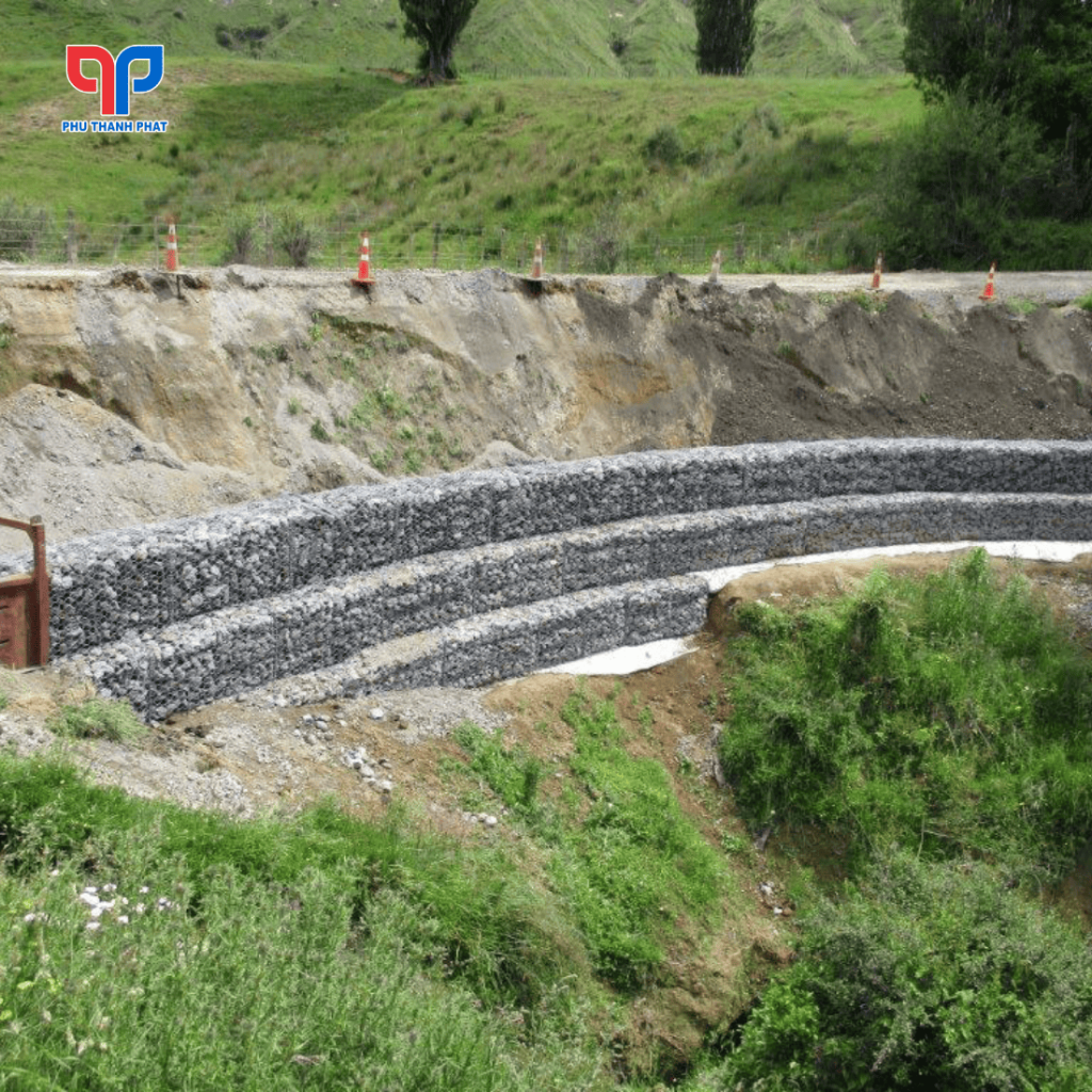 Gravity Gabion Retaining Wall Design - Phu Thanh Phat