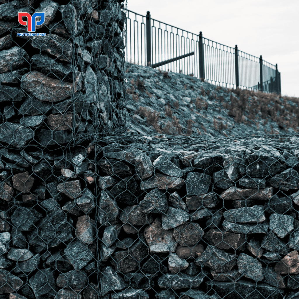 Gravity Gabion Retaining Wall Design - Phu Thanh Phat